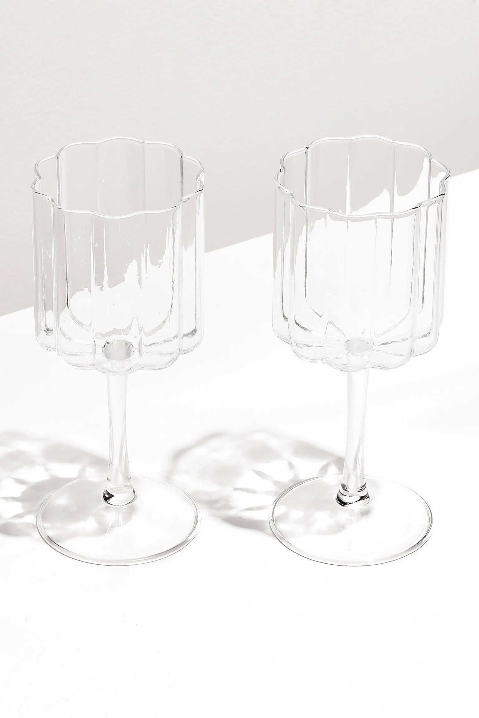 Wave Wine Glass | Clear – Charlotte's Inc