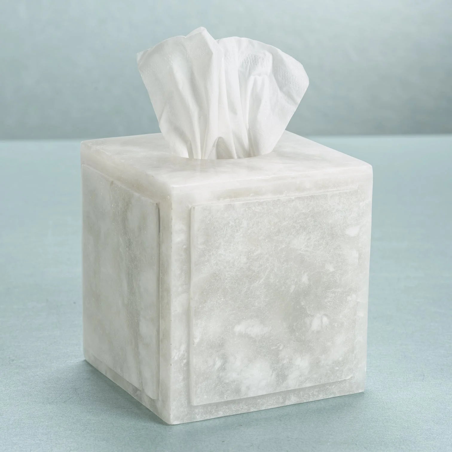Cote D'Azur Alabaster Tissue Box – Charlotte's Inc