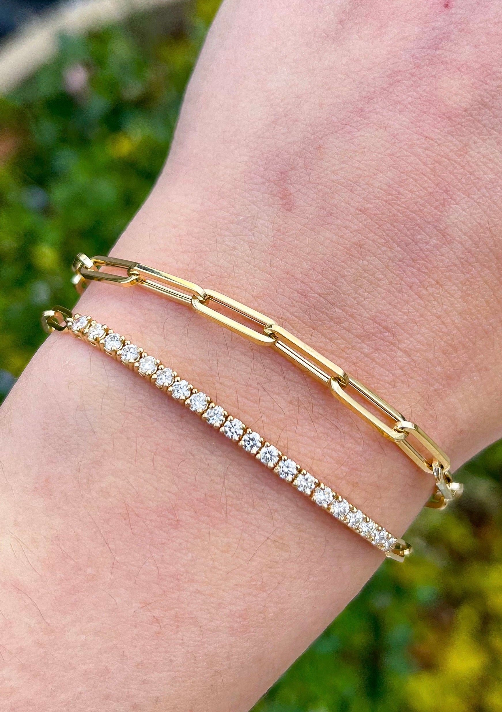 Paperclip Stacking Bracelets – Charlotte's Inc